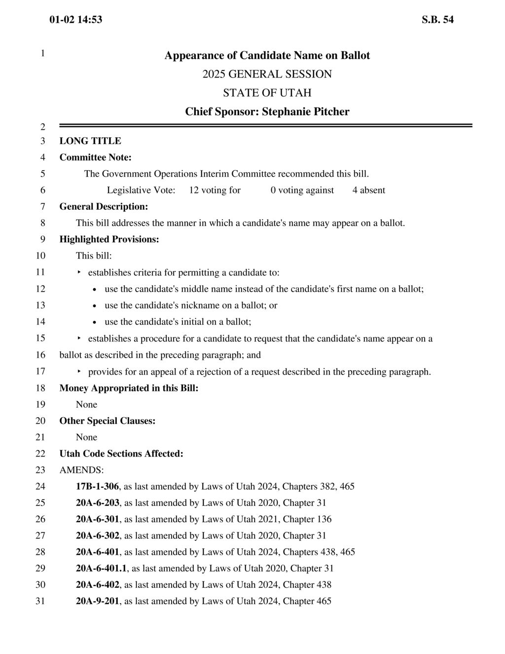 CitizenPortal.ai - Utah amends primary ballot design for municipal ...
