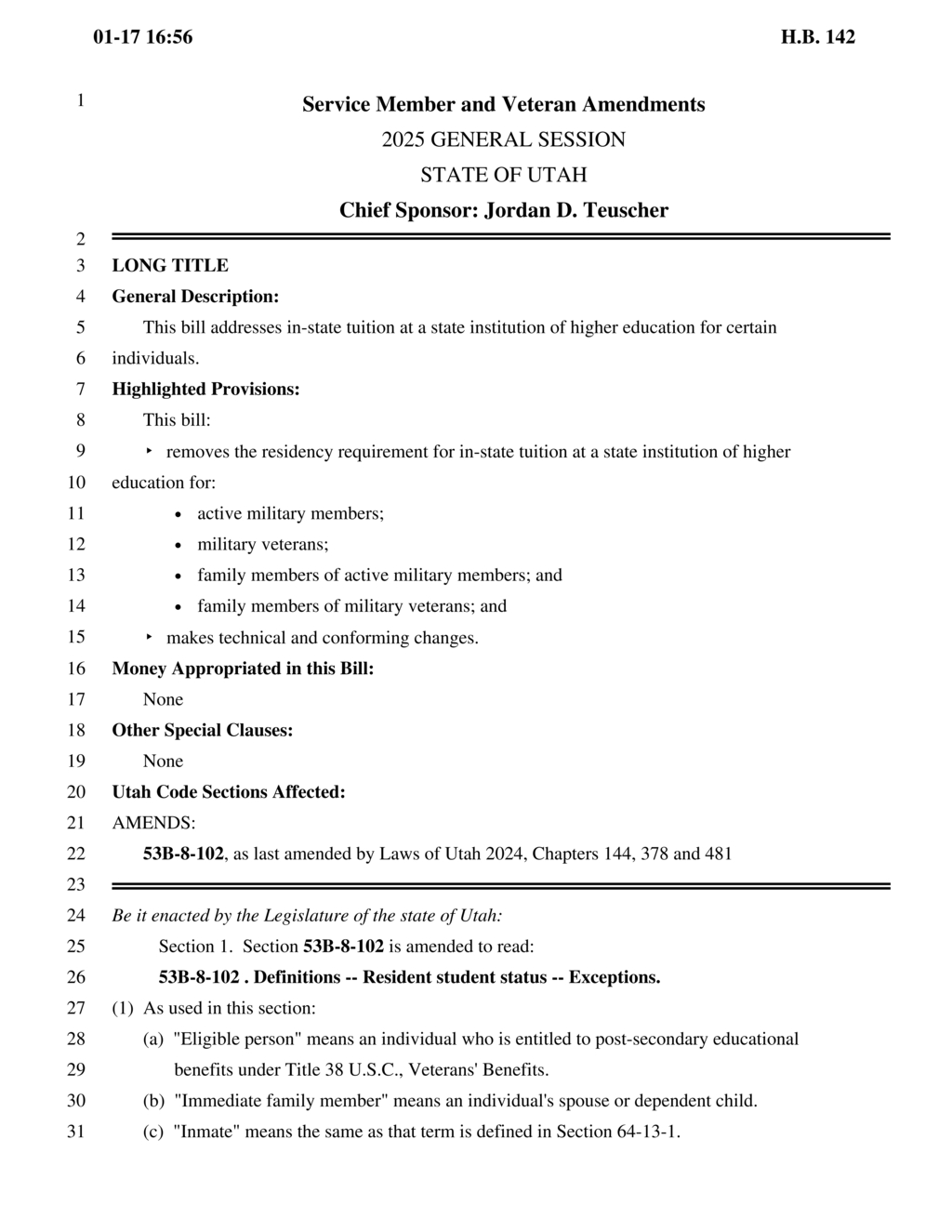 CitizenPortal.ai - Utah defines residency requirements for military ...