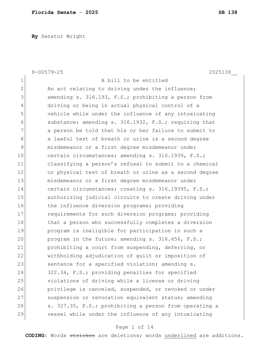 CitizenPortal.ai - Florida Senate introduces strict DUI regulations and ...