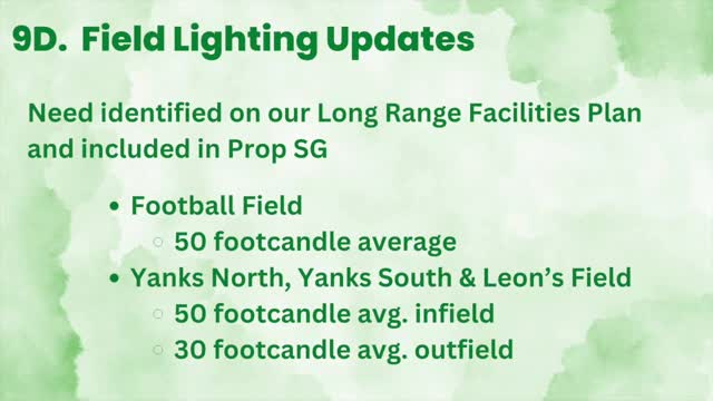 Board approves LED lighting upgrade for football, baseball and softball ...