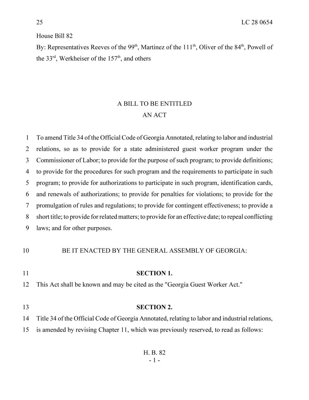 CitizenPortal.ai - Georgia Commissioner of Labor to establish state ...