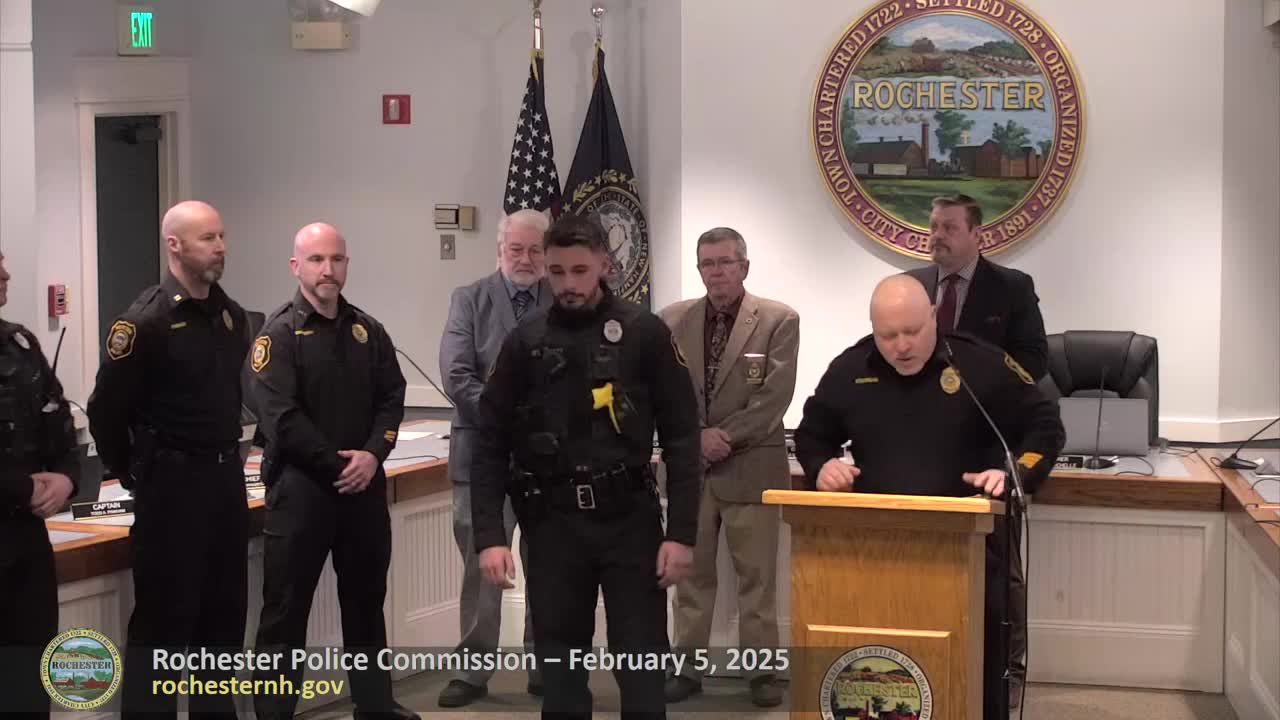 CitizenPortal.ai - Rochester Police Department welcomes Officer Shane ...