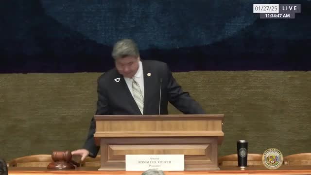 CitizenPortal.ai - Hawaii Senate convenes and acknowledges important ...