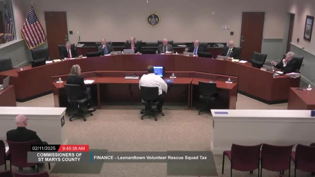 Leonardtown volunteer rescue squad granted public hearing on proposed ...