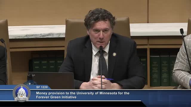 Senate committee hears expansion request for Forever Green, continuous ...
