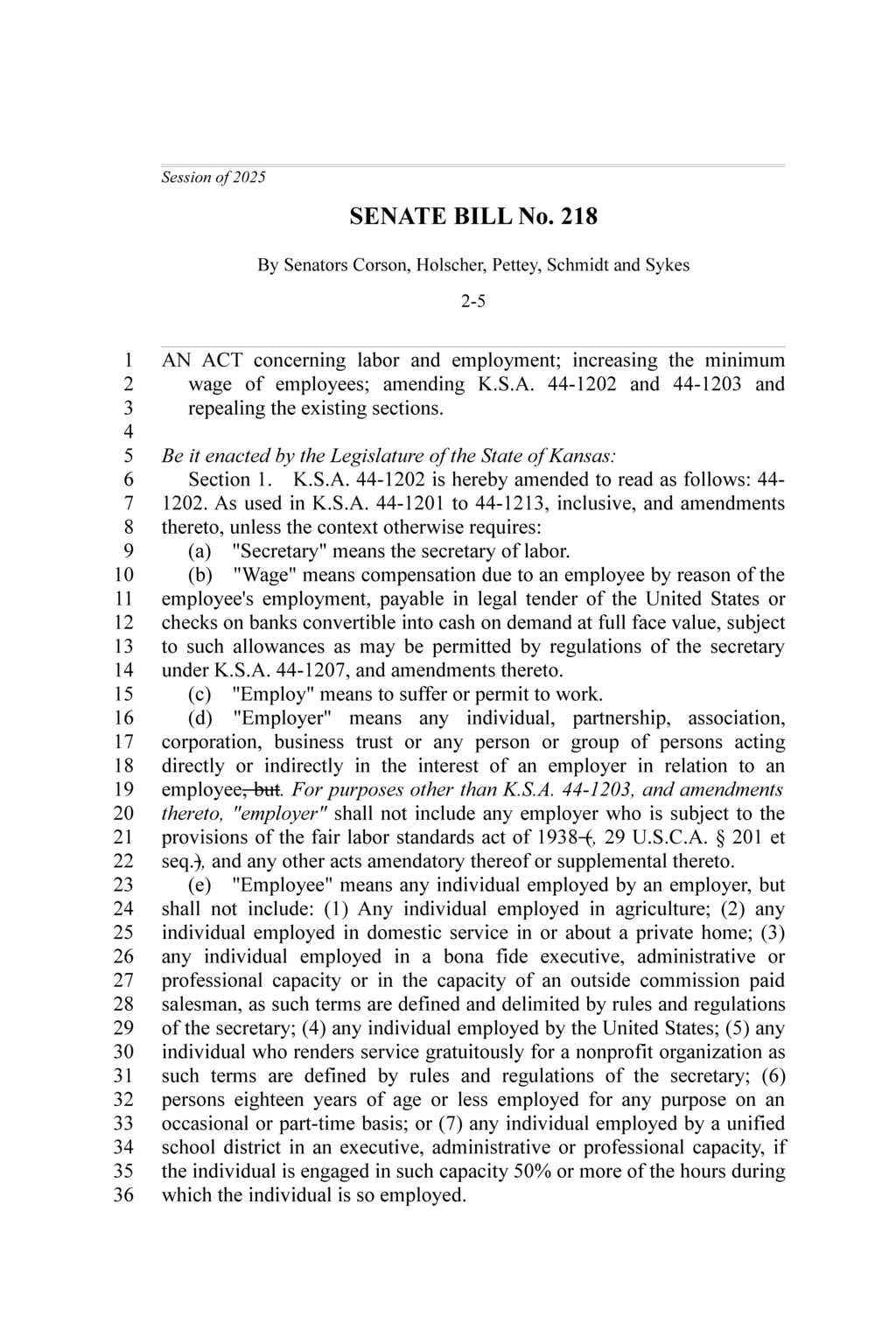CitizenPortal.ai - Kansas legislature amends minimum wage law ...
