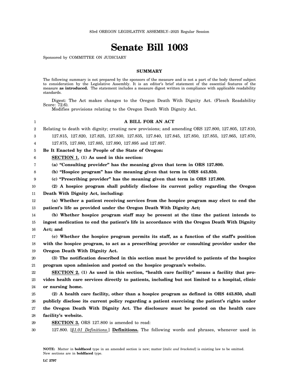 CitizenPortal.ai - Oregon amends physician-assisted dying protocols ...