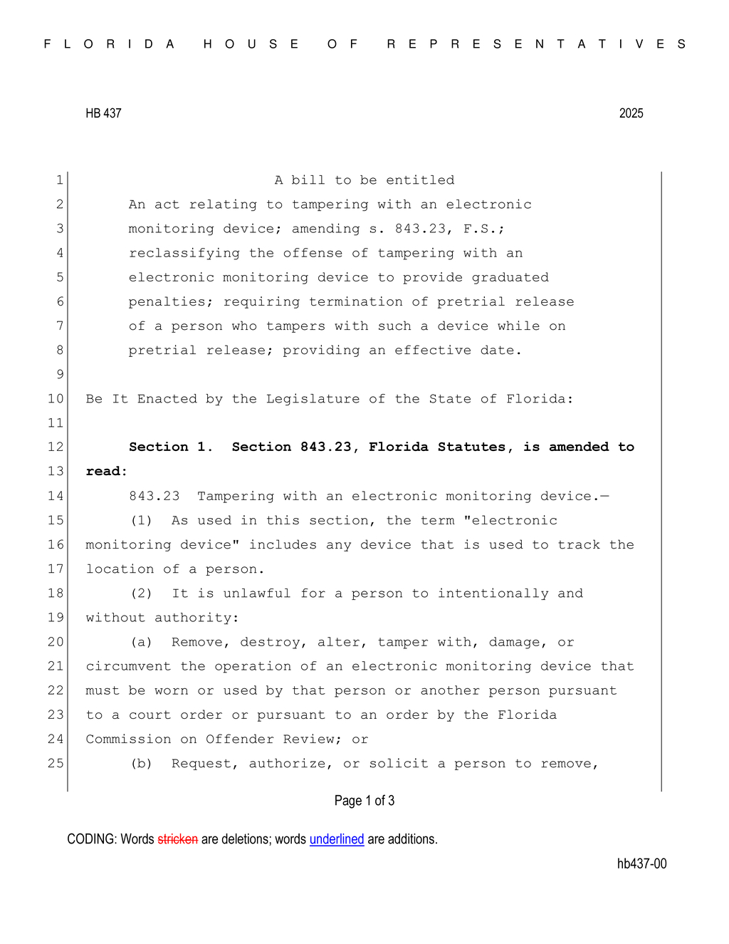 CitizenPortal.ai - Florida House passes HB 437 targeting electronic ...