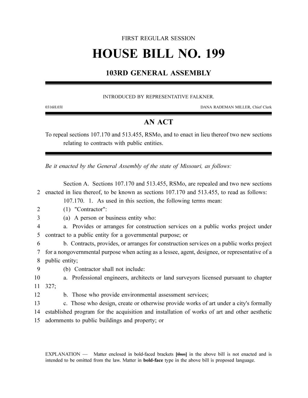 CitizenPortal.ai - Missouri House Bill 199 alters public entity ...