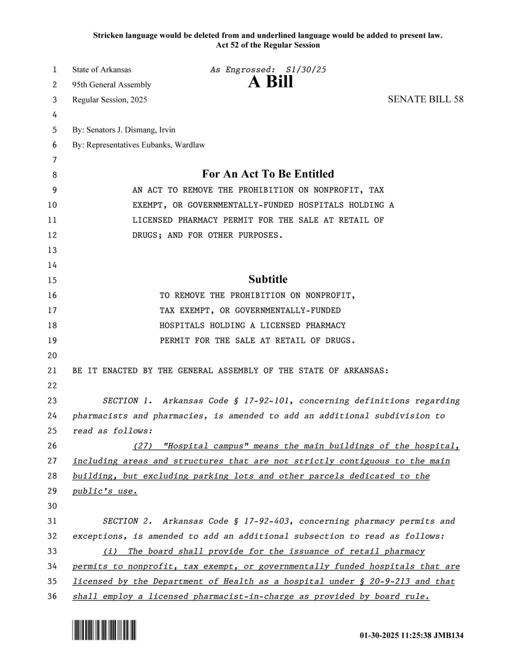 CitizenPortal.ai - Arkansas legislators approve Senate Bill 58 allowing ...