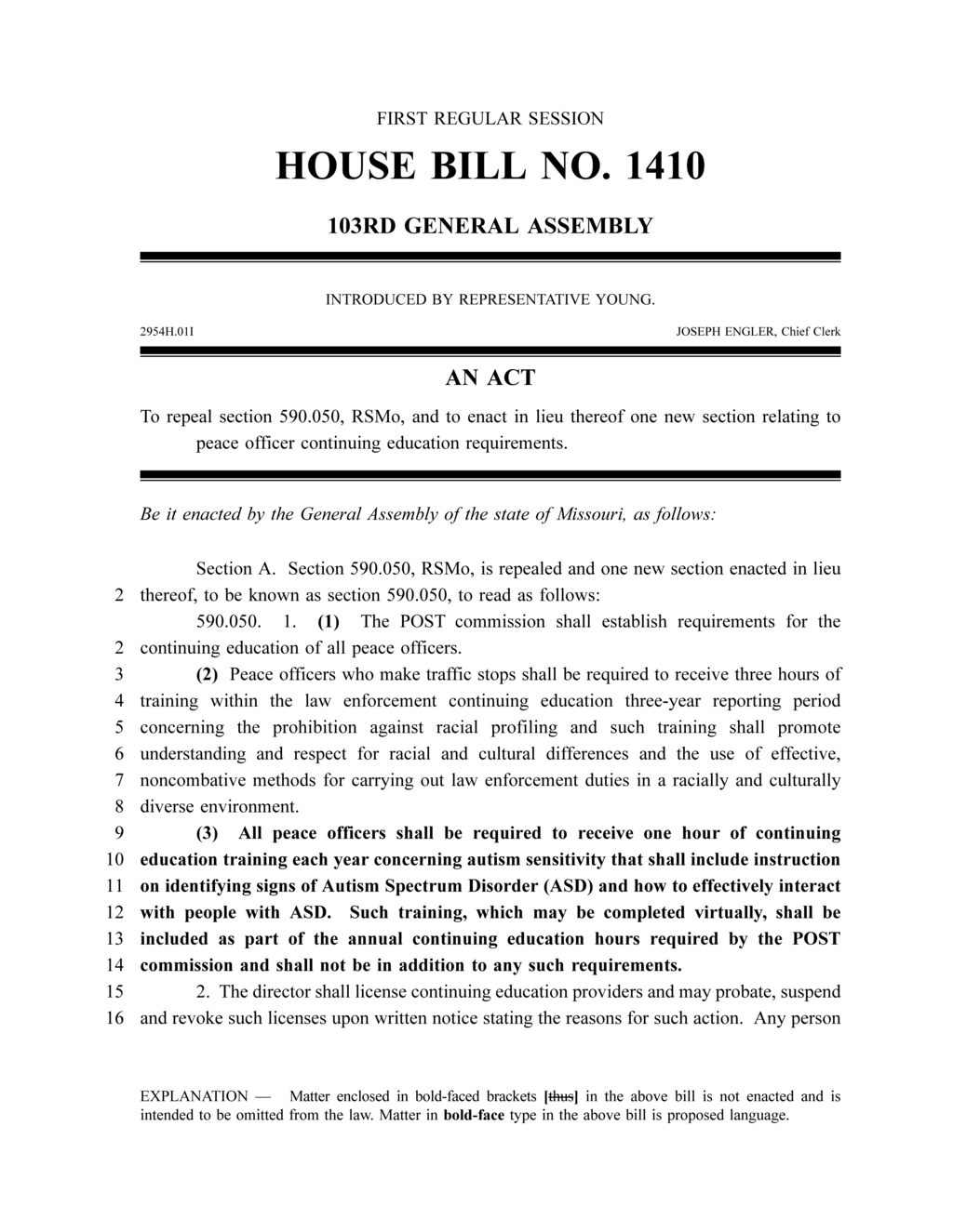 CitizenPortal.ai - Missouri enacts law requiring peace officers to ...