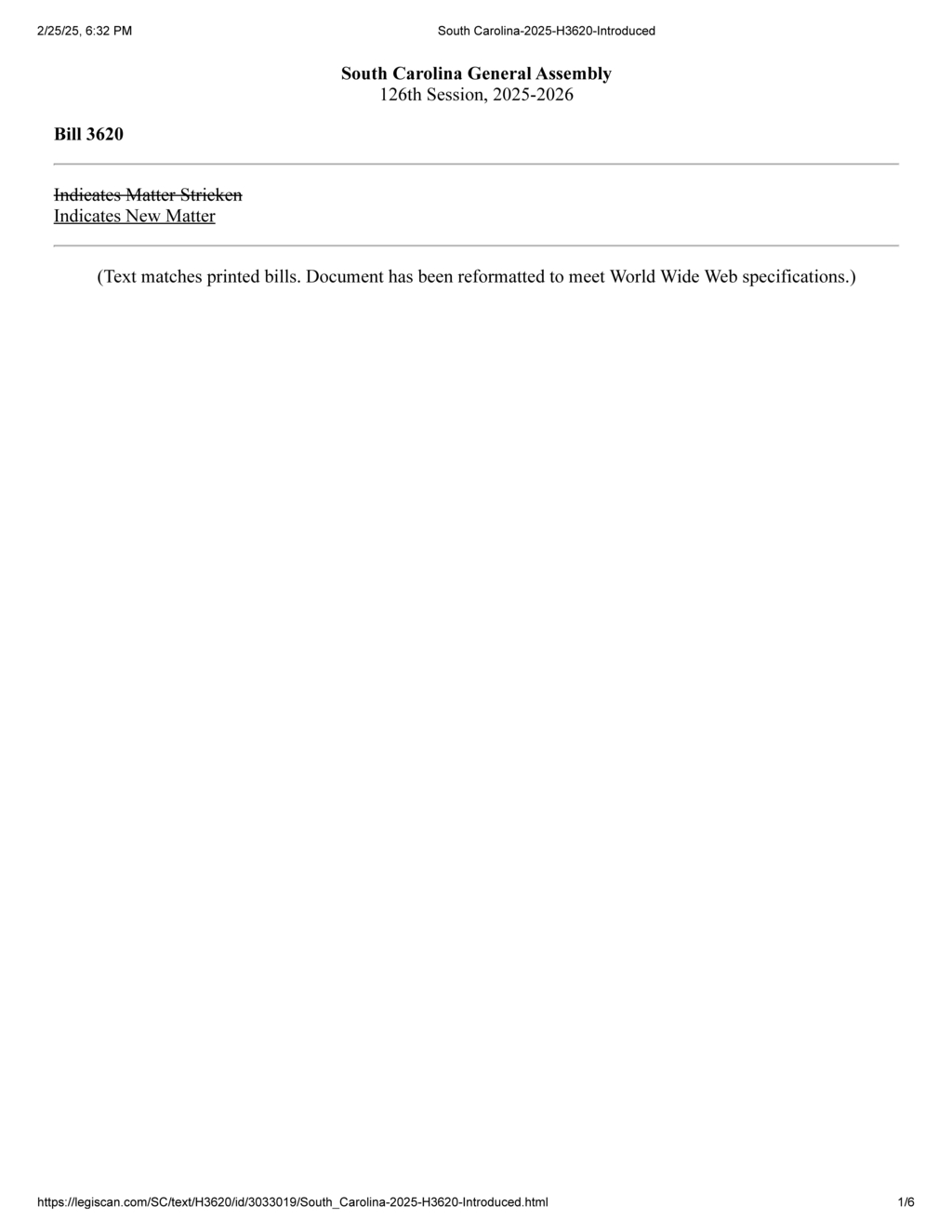 CitizenPortal.ai - South Carolina lawmakers introduce bill targeting ...
