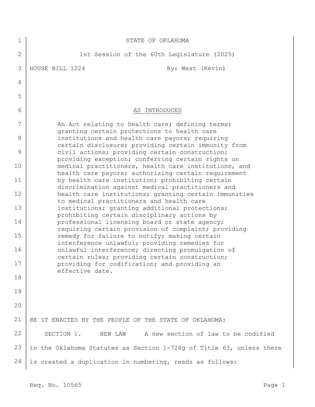 CitizenPortal.ai - Oklahoma enacts law protecting healthcare workers ...