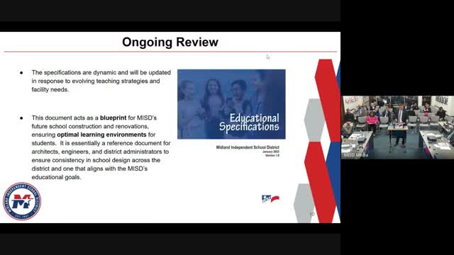 CitizenPortal.ai - Midland School Board approves new education specifications for 2023 bond projects