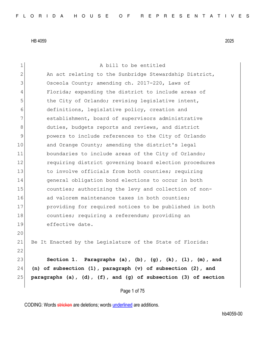 CitizenPortal.ai - Florida House approves expansion of Sunbridge ...