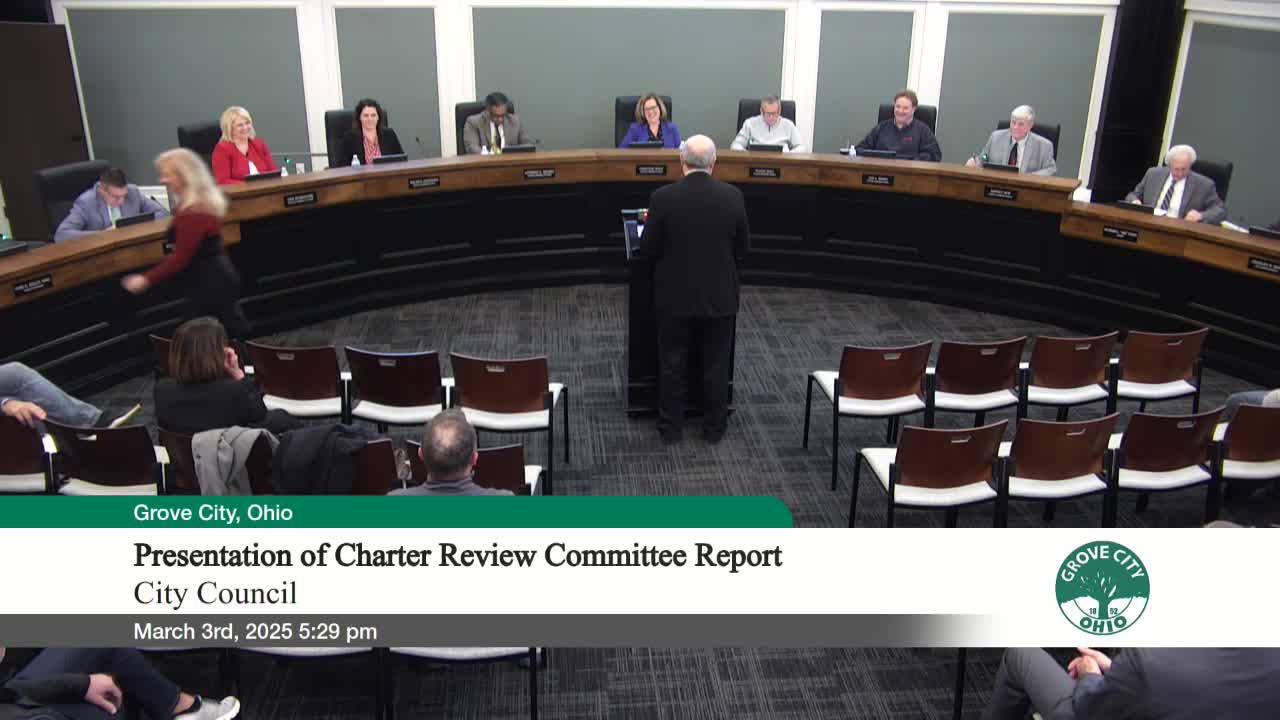 CitizenPortal.ai - Charter Review Committee recommends Grove City Council pursue charter ...