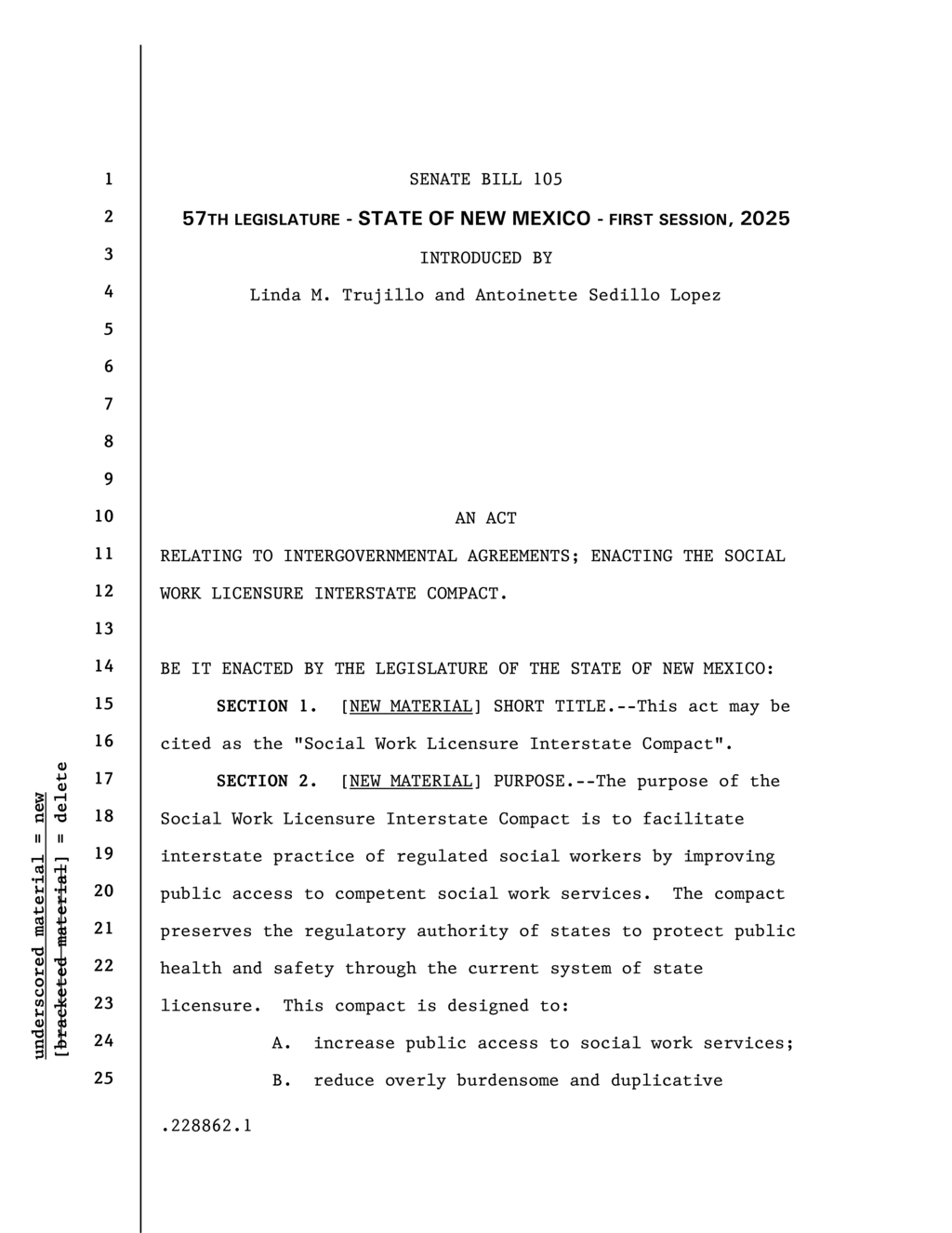 CitizenPortal.ai - New Mexico legislators propose Social Work Licensure ...