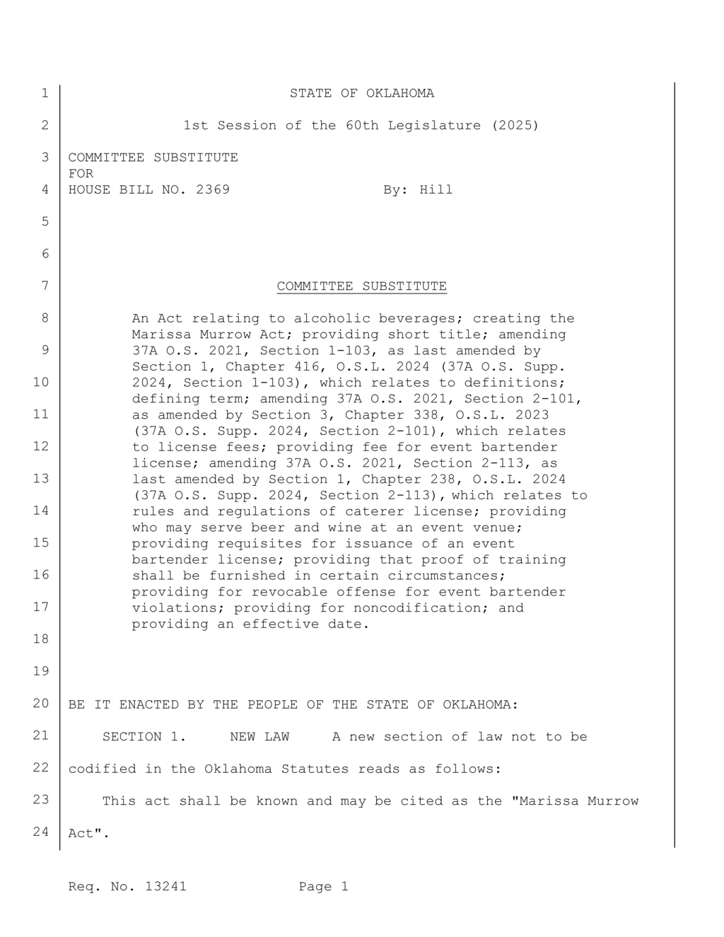 CitizenPortal.ai - Oklahoma Legislature passes Marissa Murrow Act for ...