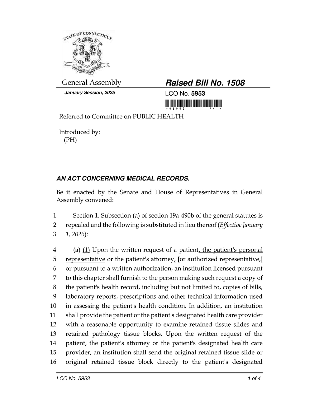 CitizenPortal.ai - Connecticut sets new medical records fee structure ...