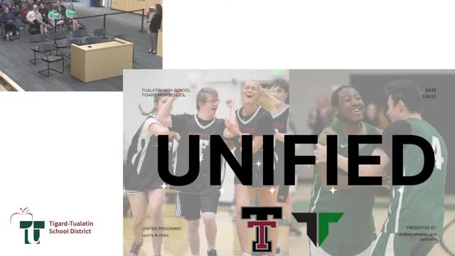 CitizenPortal.ai - Tualatin and Tigard High Schools showcase Unified Sports and accomplishments