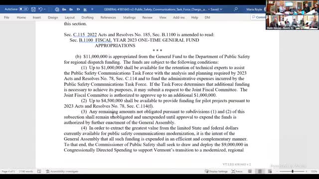 CitizenPortal.ai - Vermont assesses universal service fund for improving 911 dispatch system