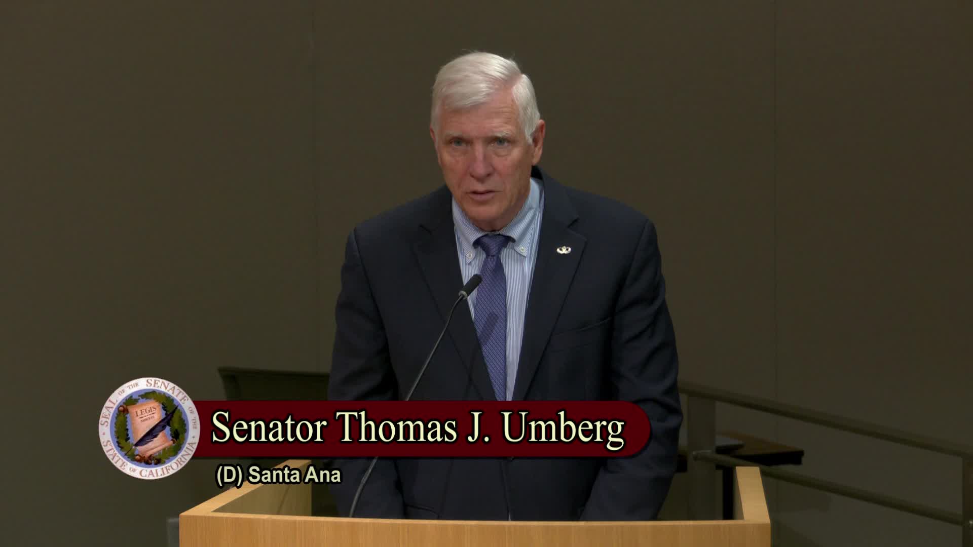 CitizenPortal.ai - Senator Umberg supports bill extending health ...