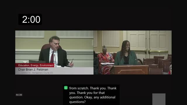 CitizenPortal.ai - Delegate Ebersole presents mentorship and retention bills for Maryland teachers