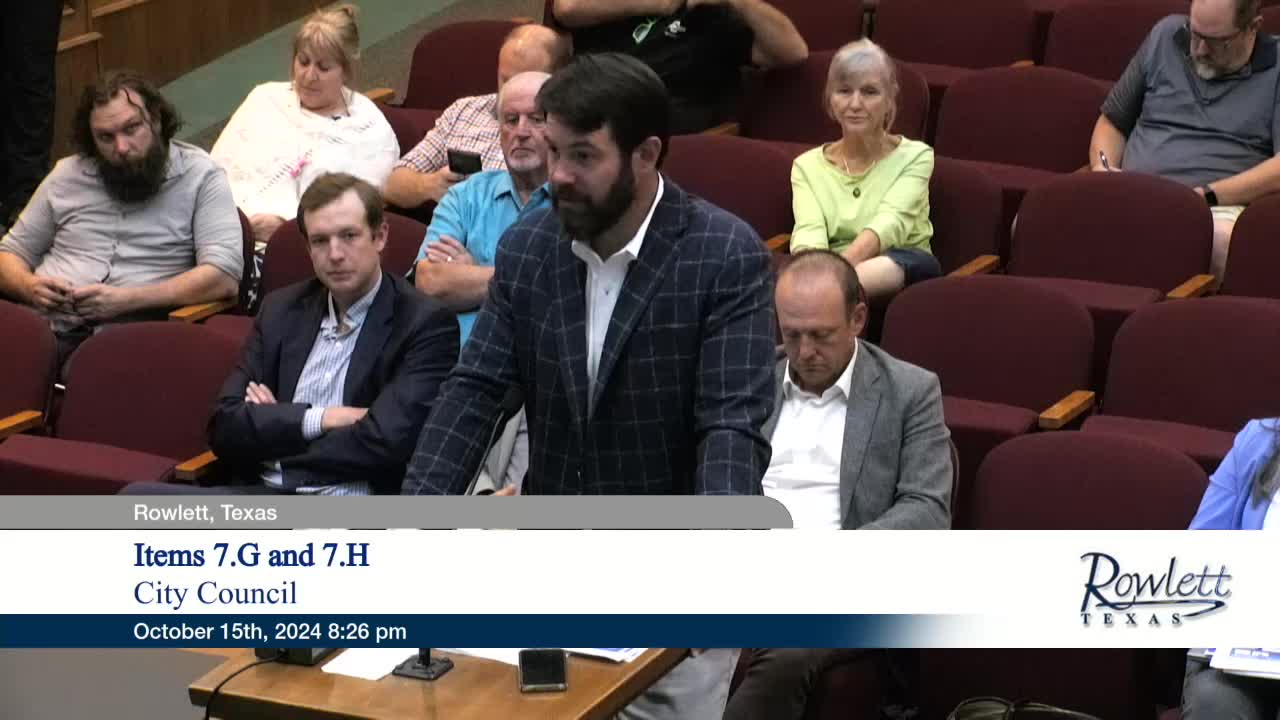 CitizenPortal.ai - Rowlett City Council debates tree mitigation and lot ...