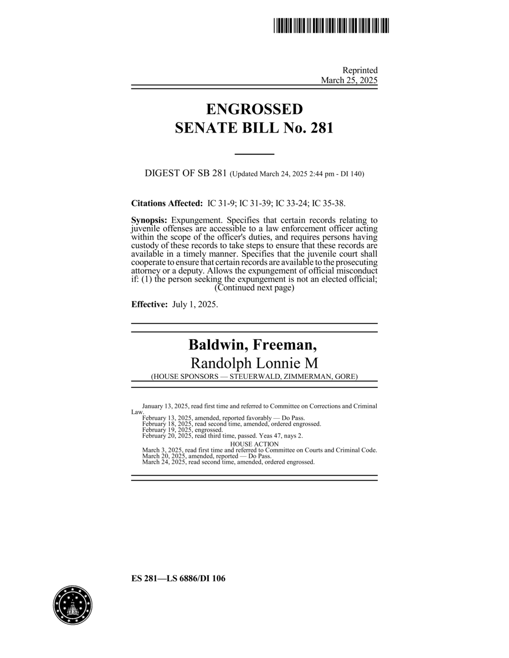 CitizenPortal.ai - Indiana updates felony expungement rules effective ...