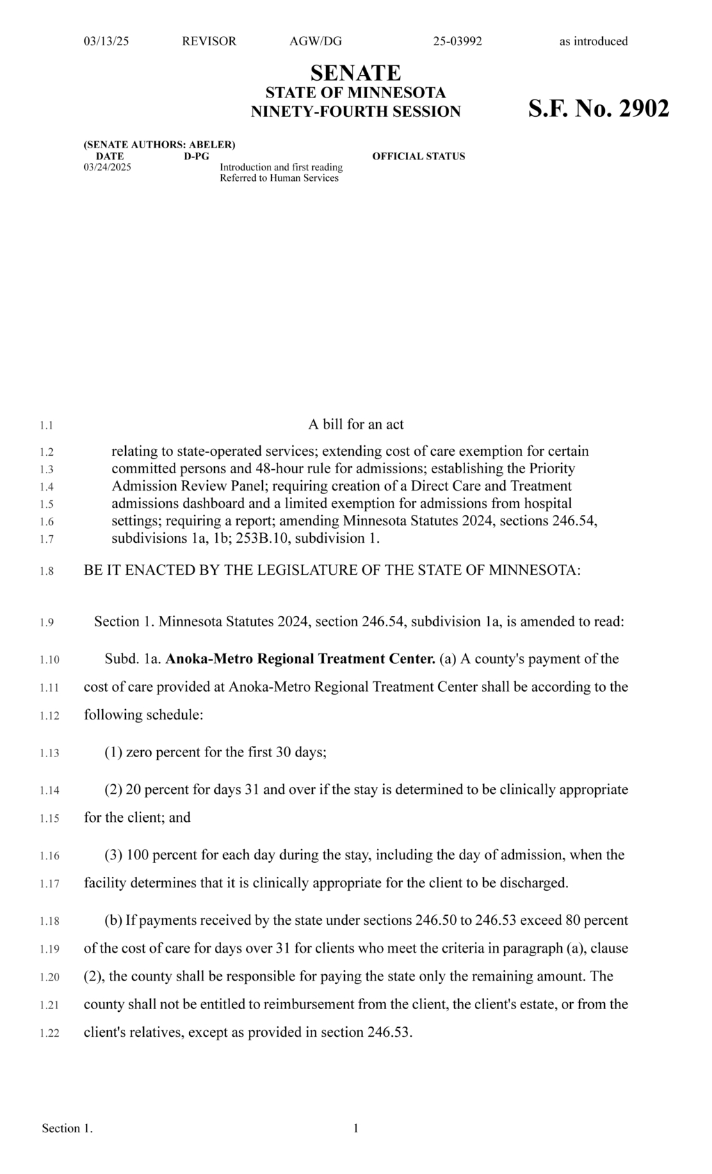 CitizenPortal.ai - Minnesota enacts new civil commitment care cost ...