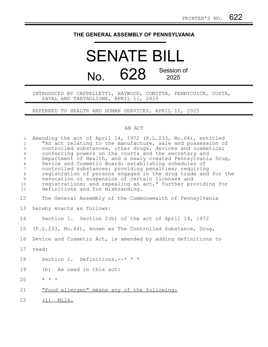 CitizenPortal.ai - Legislature amends drug labeling requirements for gluten and food allergens