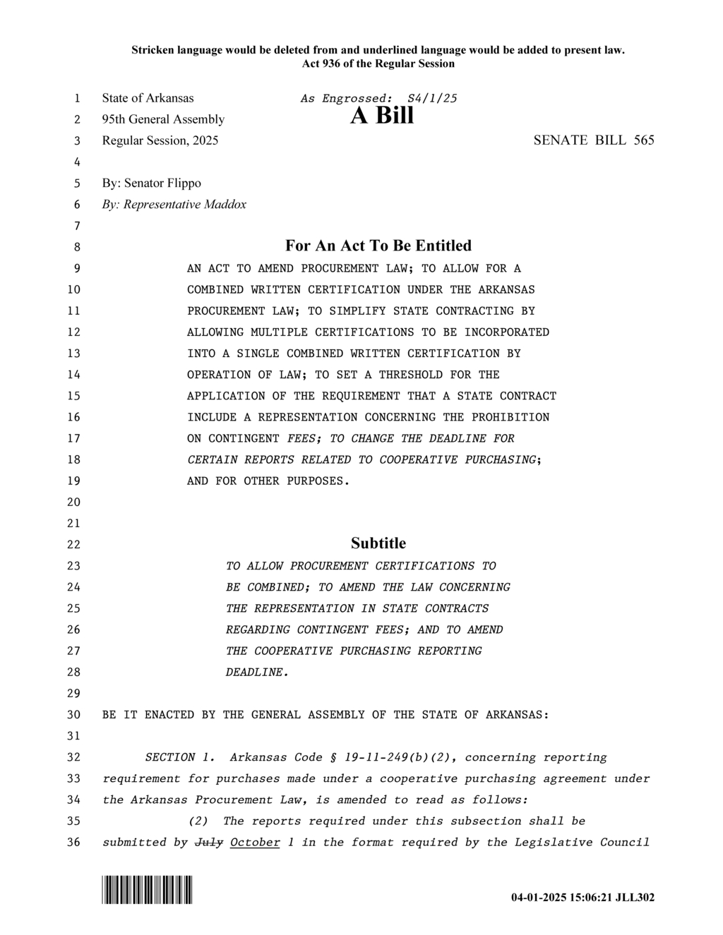 CitizenPortal.ai - Senate Bill 565 aims to simplify Arkansas ...