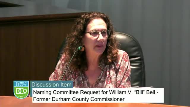 CitizenPortal.ai - Durham County commissioners propose honoring Bill Bell with building naming