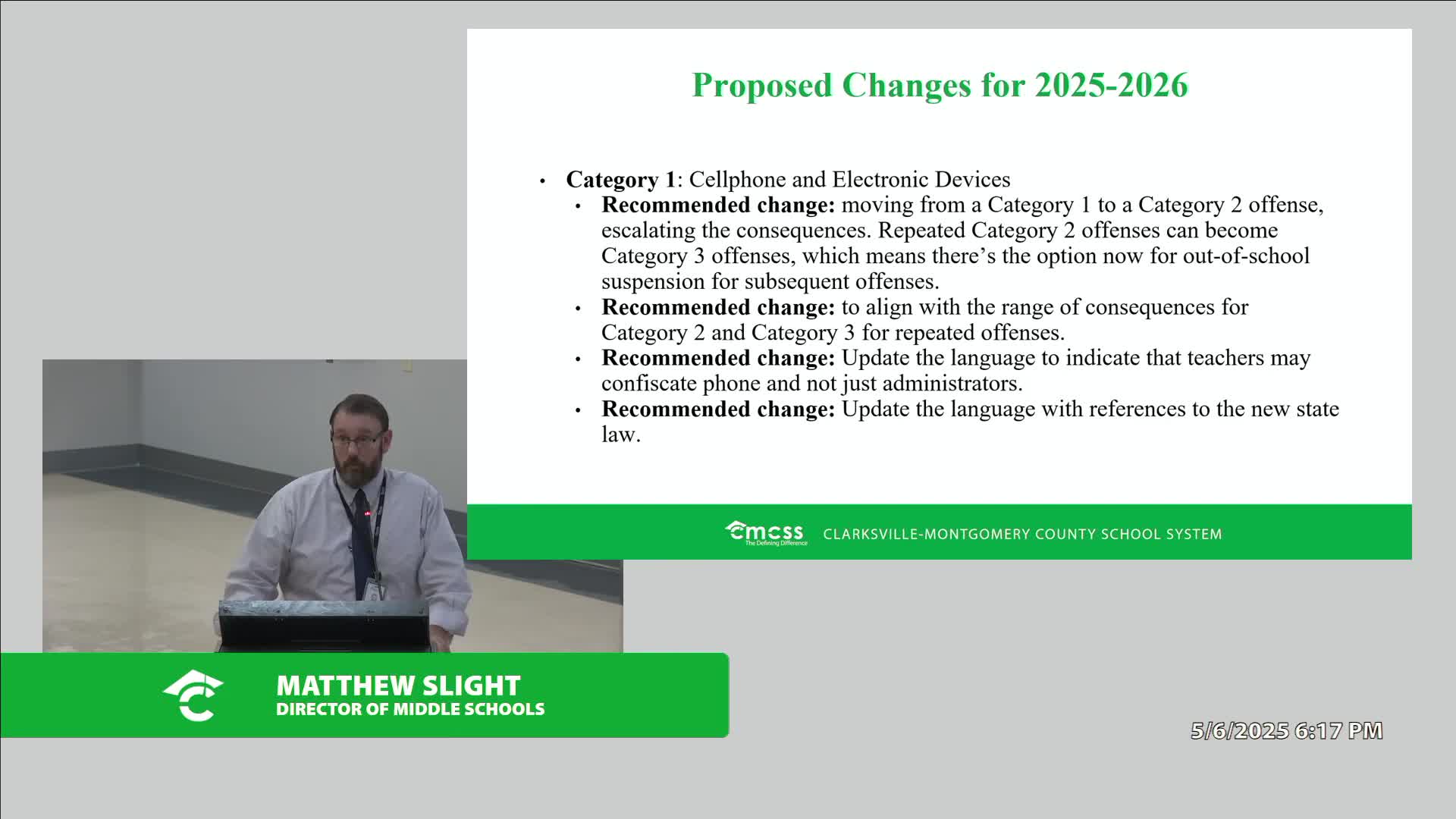 CitizenPortal.ai - School Board proposes updates to student code of ...