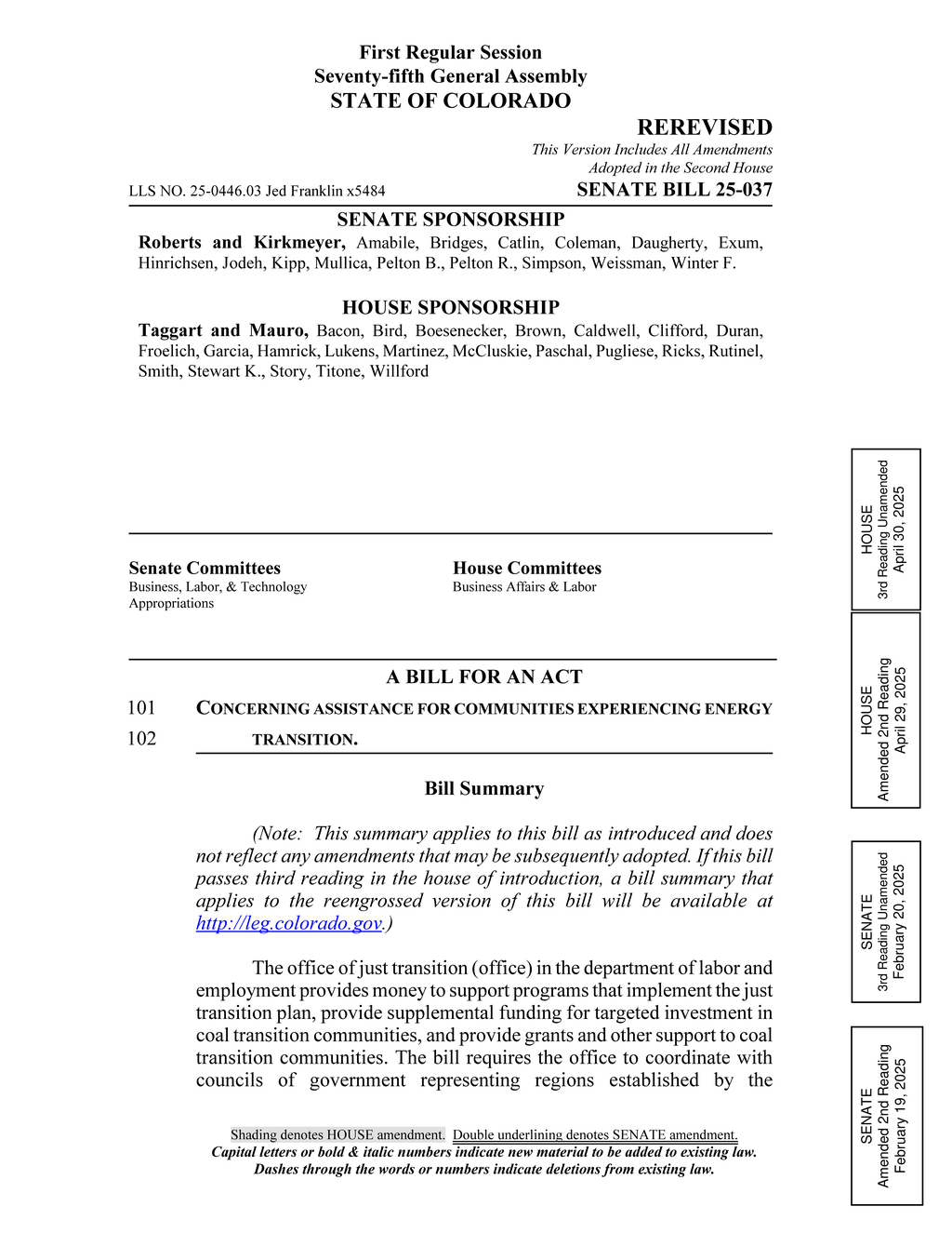 CitizenPortal.ai - Colorado General Assembly introduces funding bill ...