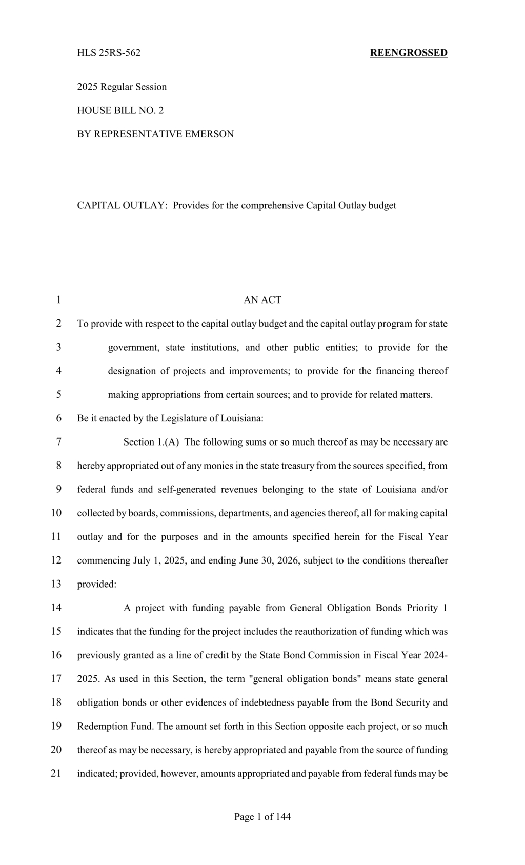 CitizenPortal.ai - Louisiana Legislature approves $11.3B capital outlay ...