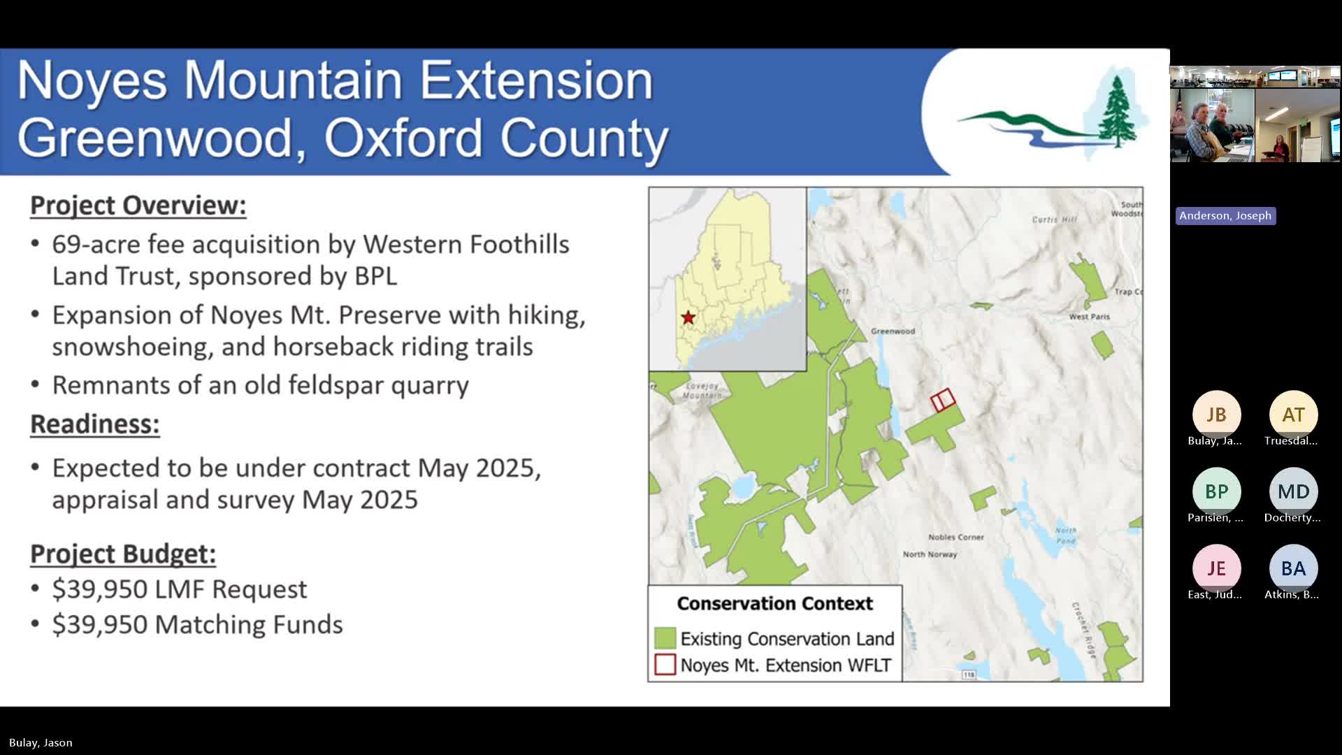 CitizenPortal.ai - Western Foothills Land Trust proposes 69-acre extension at Noyes Mountain ...