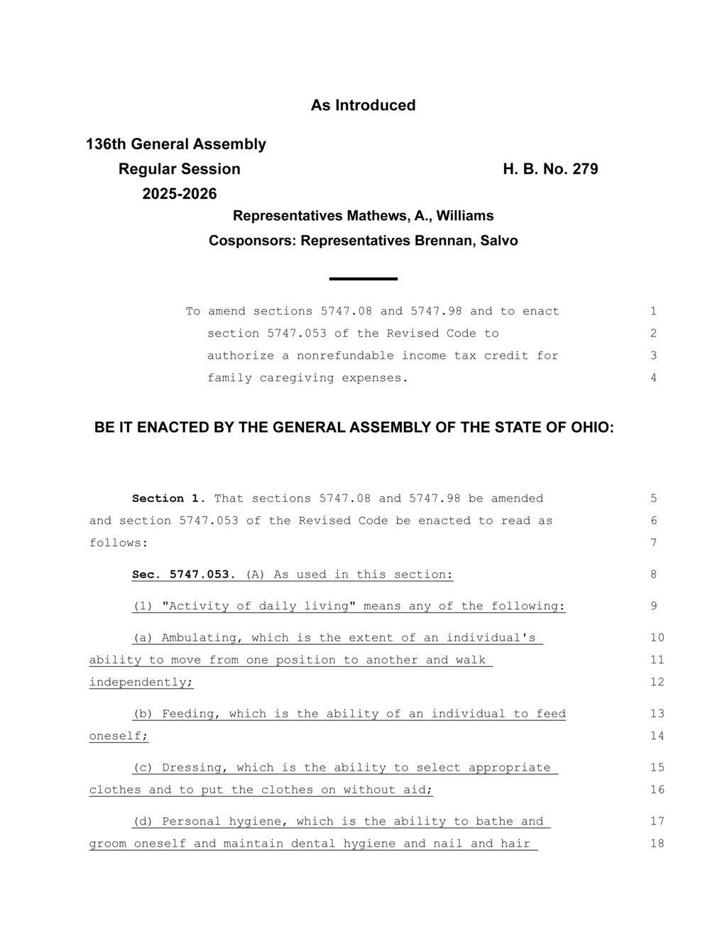 CitizenPortal.ai - Ohio law permits tax credit for family caregivers on ...