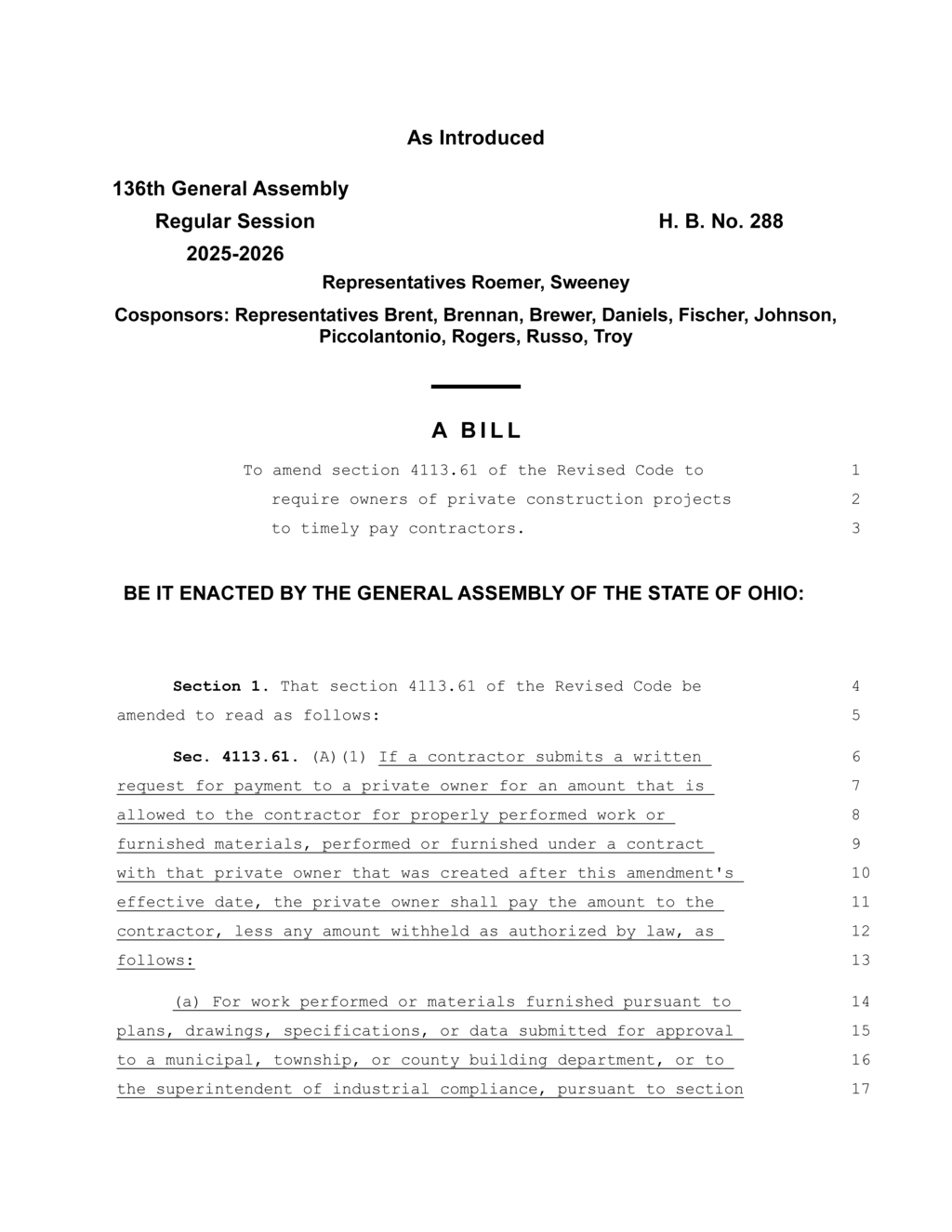 CitizenPortal.ai - Ohio General Assembly introduces bill mandating ...
