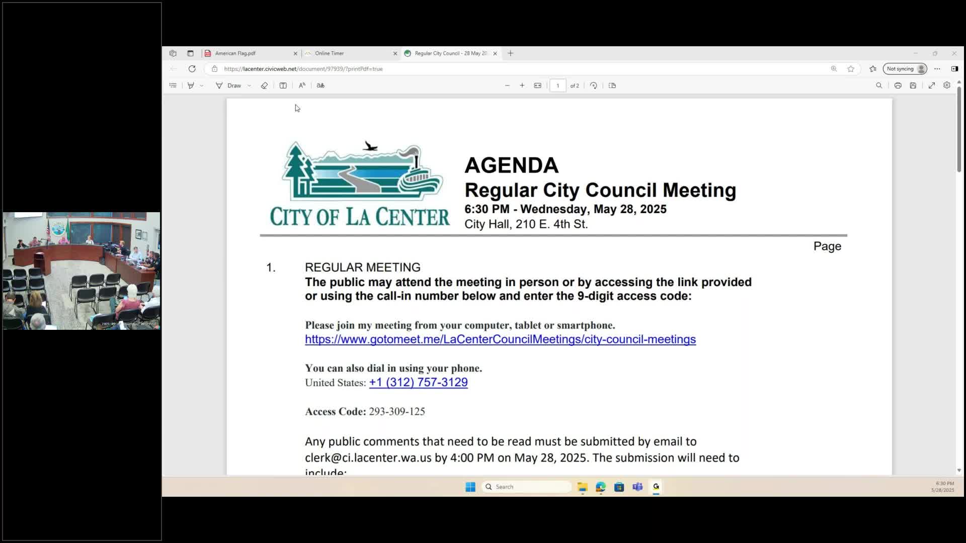 CitizenPortal.ai - City Council reviews Memorial Day ceremony and ...
