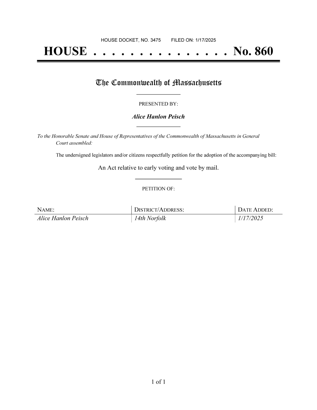 CitizenPortal.ai - Representative Peisch proposes Massachusetts bill on ...