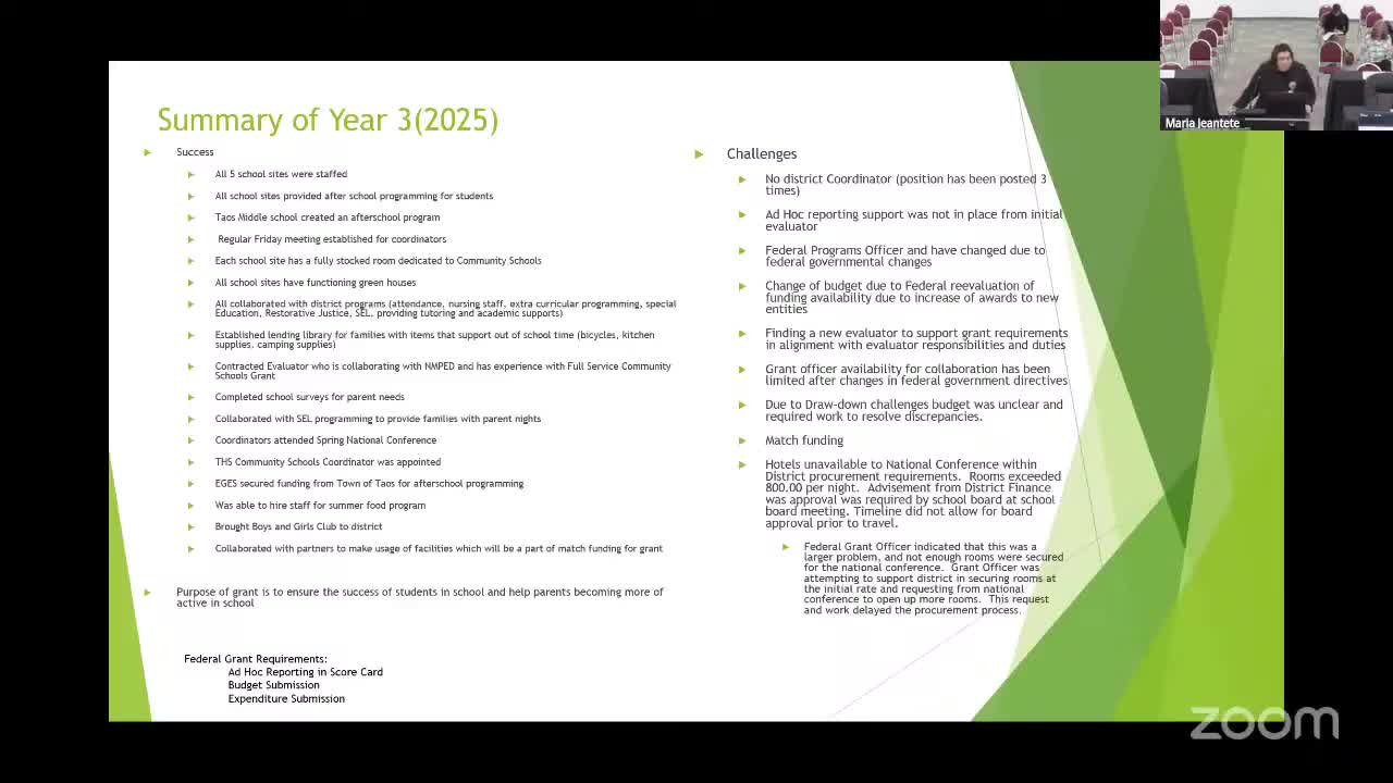 CitizenPortal.ai - Taos Middle School achieves successful after school programming for students