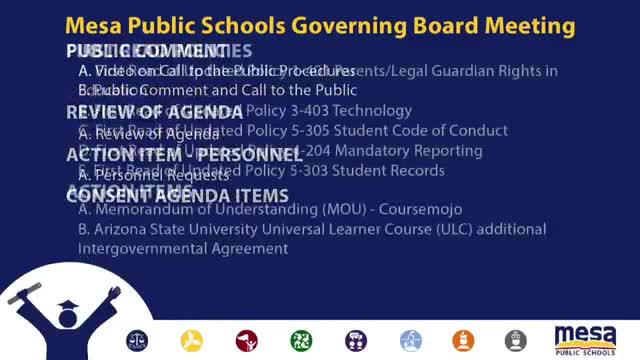 CitizenPortal.ai - Mesa Public Schools Governing Board celebrates ...