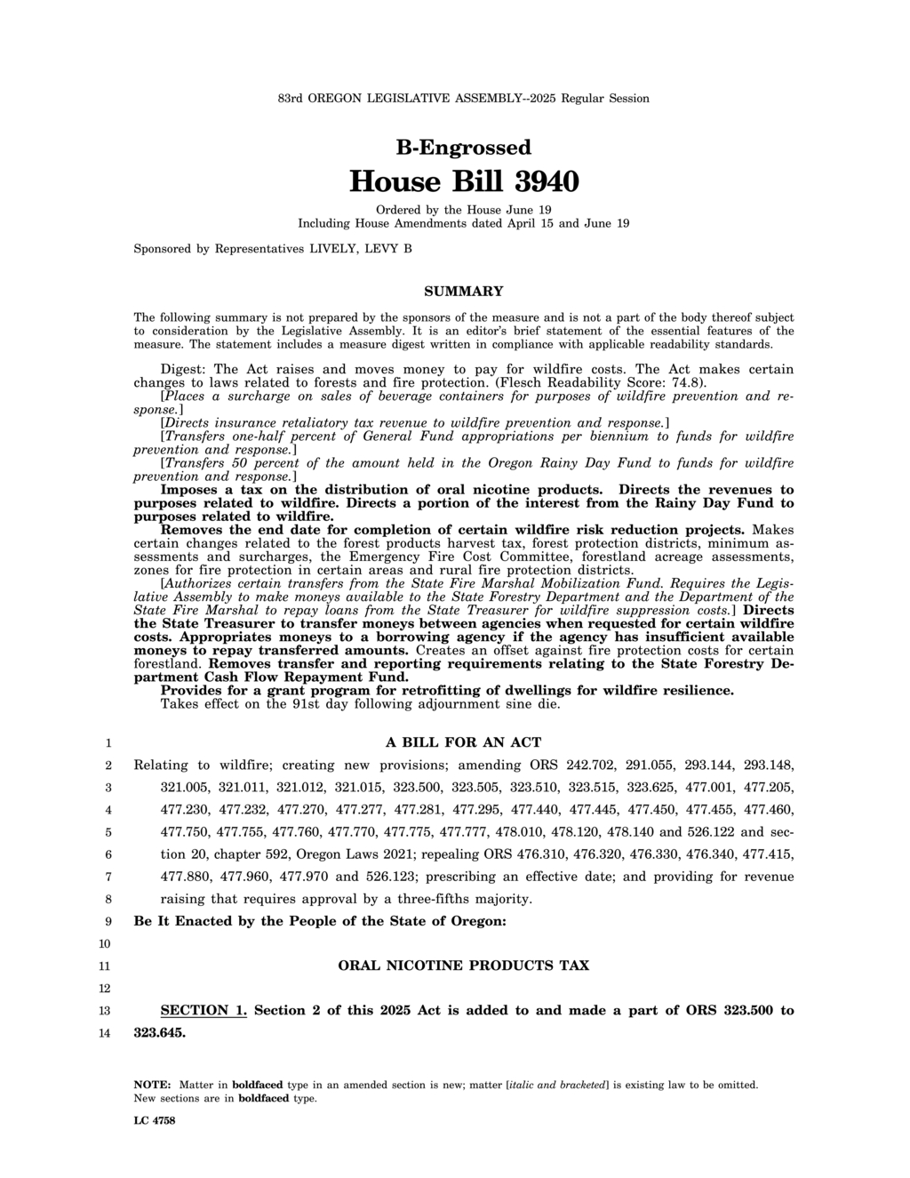 CitizenPortal.ai - Oregon Legislature sets effective date for 2025 Act ...