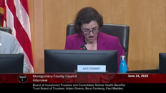 Three candidates interview for Board of Investment Trustees; council ...