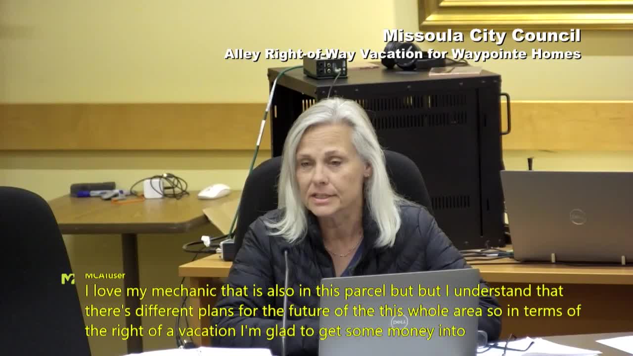 CitizenPortal.ai - Council approves resolution to vacate alley for ...