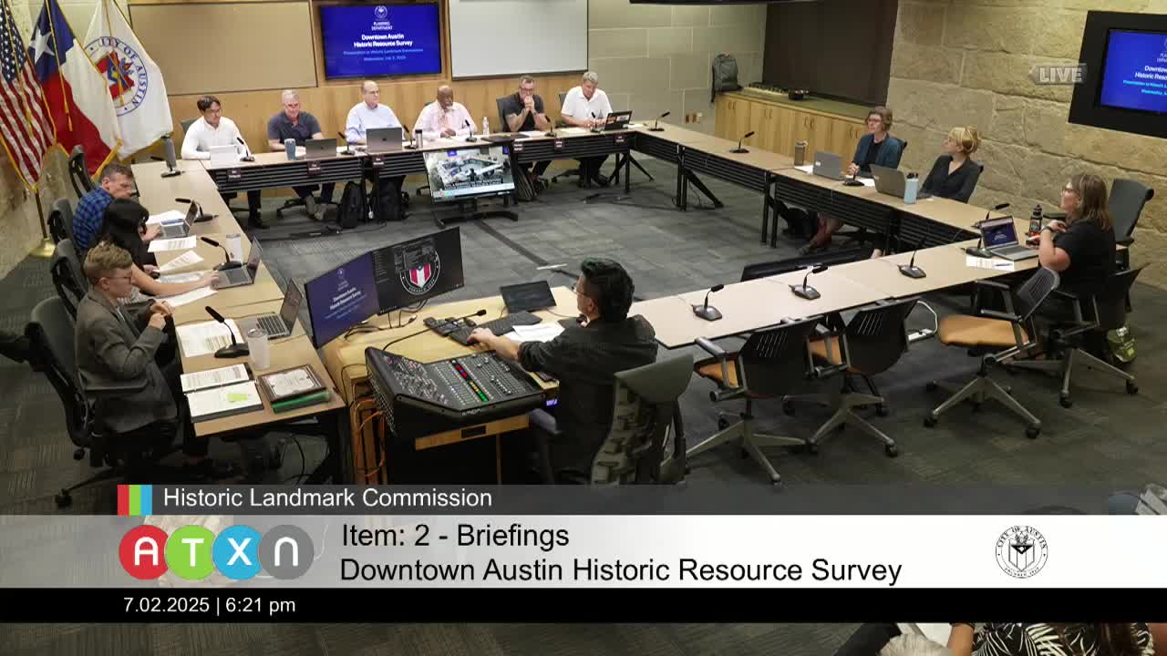 CitizenPortal.ai - Historic Preservation Office presents final Downtown Austin survey ...