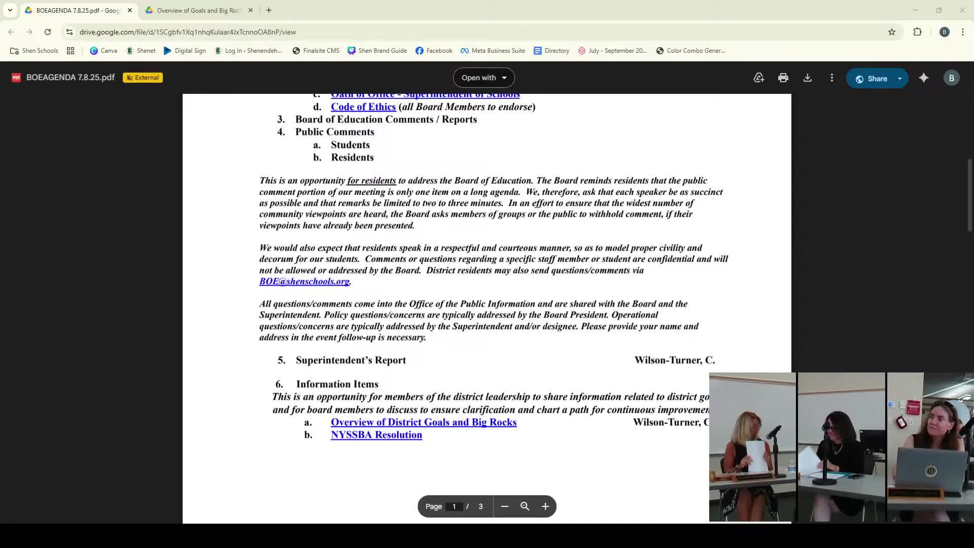 CitizenPortal.ai - Interim superintendent outlines "big rocks": special ...