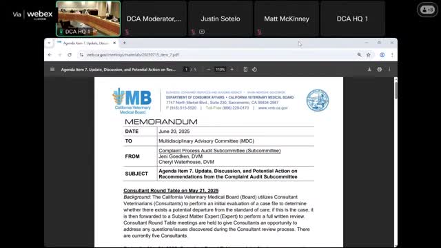 CitizenPortal.ai - California Veterinary Board Discusses Impact of VCPR ...