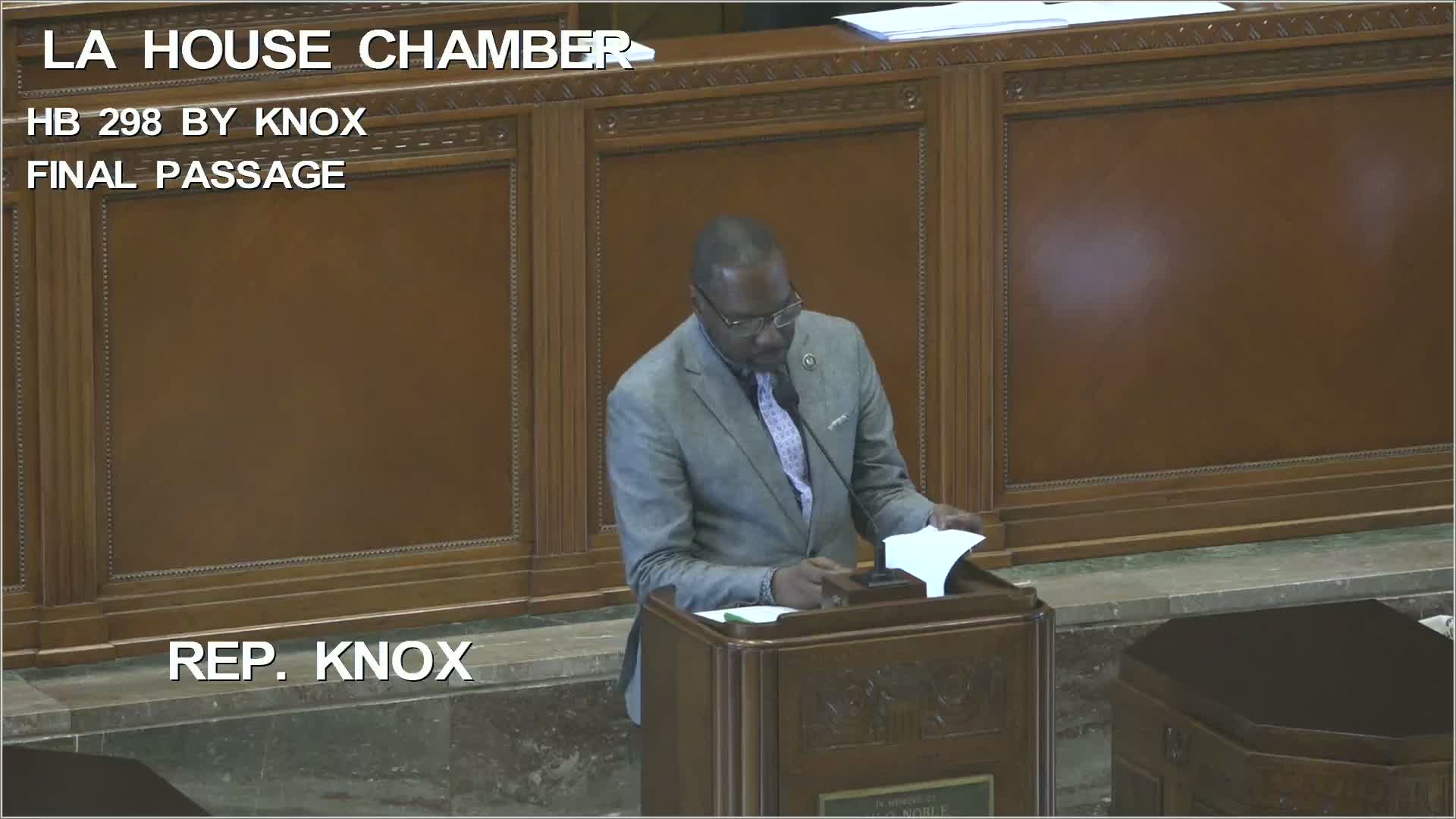 CitizenPortal.ai - Representative Knox presents New Orleans convention ...